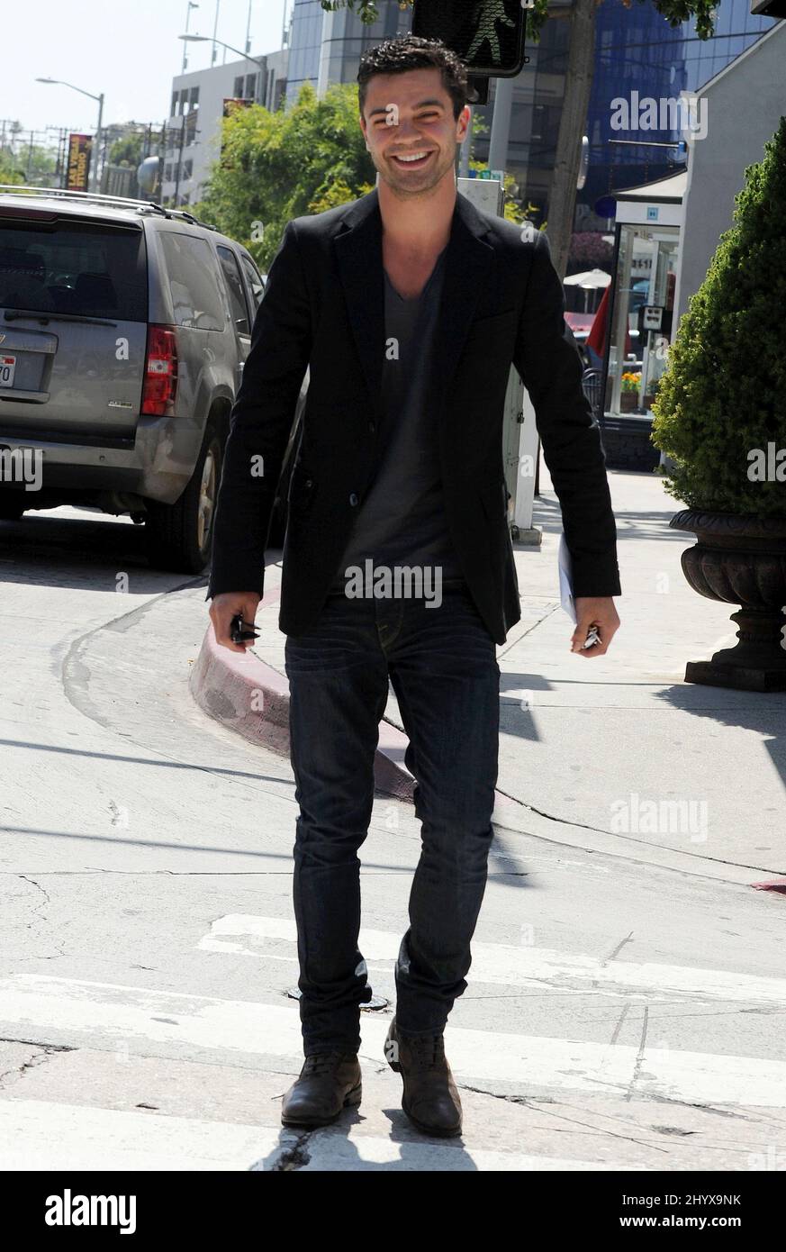 Dominic cooper stops by urth cafe hi-res stock photography and images ...