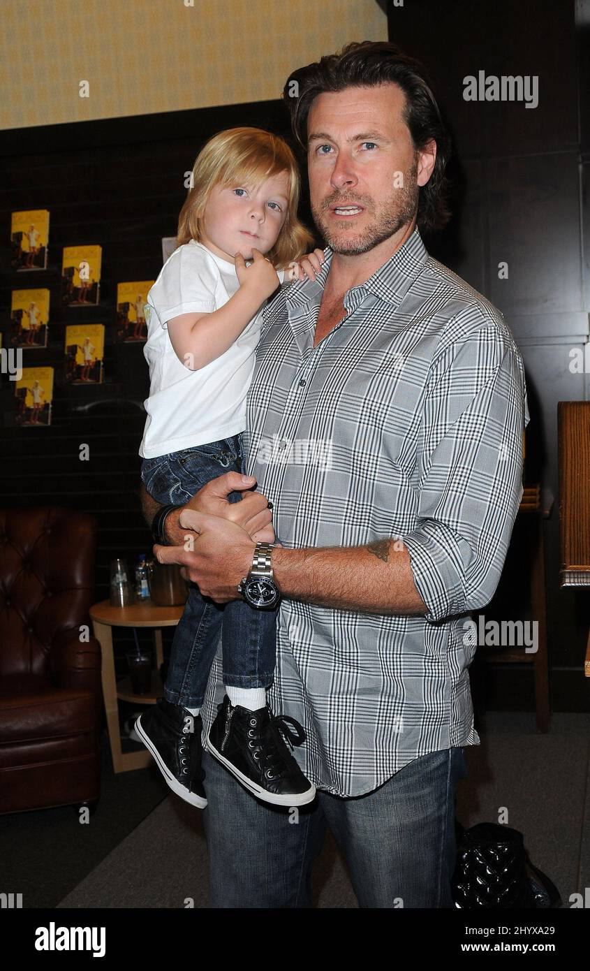 Dean McDermott and son Liam Aaron McDermott during Tori's book signing ...