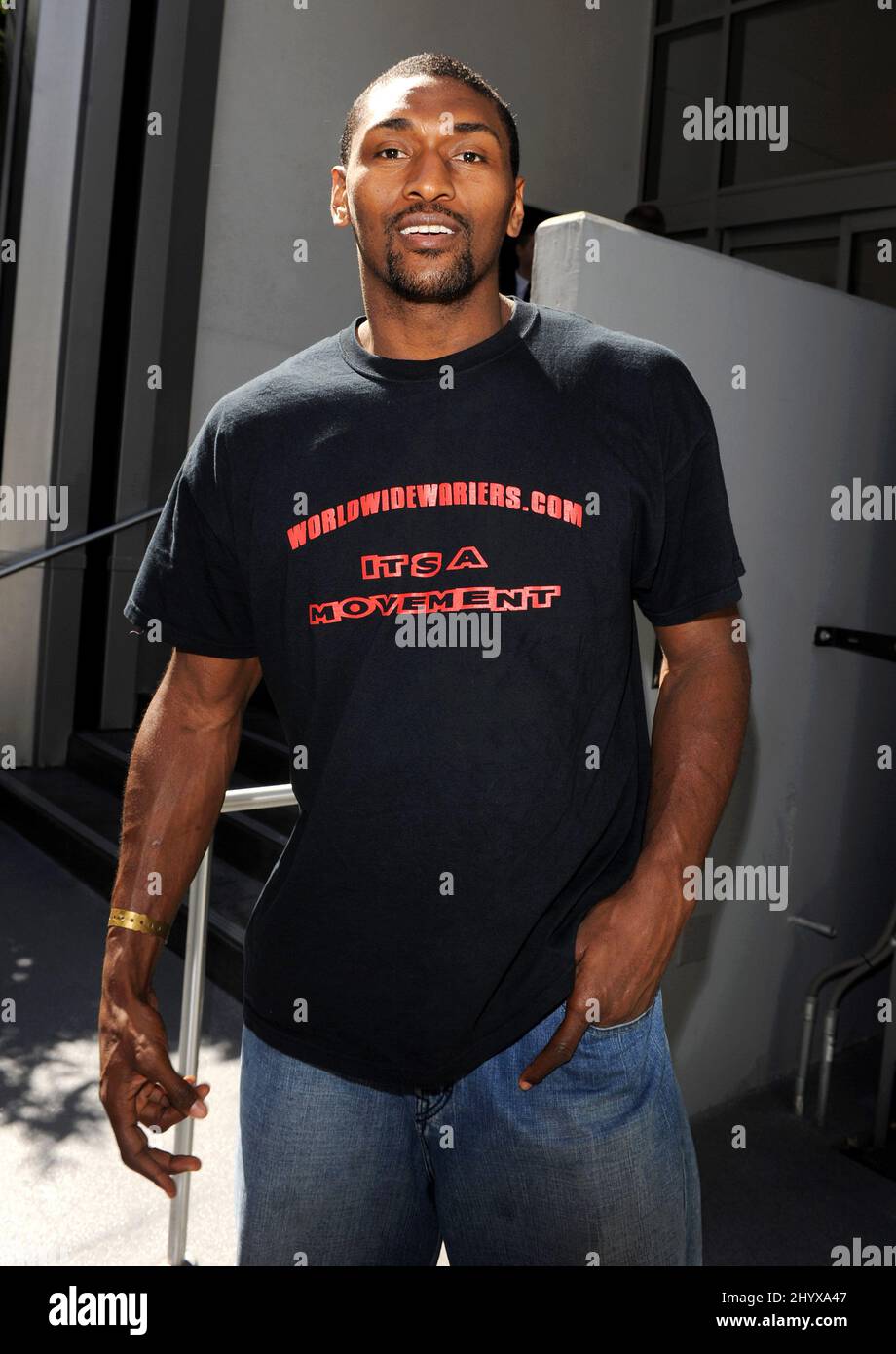 Ron Artest attends the Larry King Live: Disaster in the Gulf Telethon ...