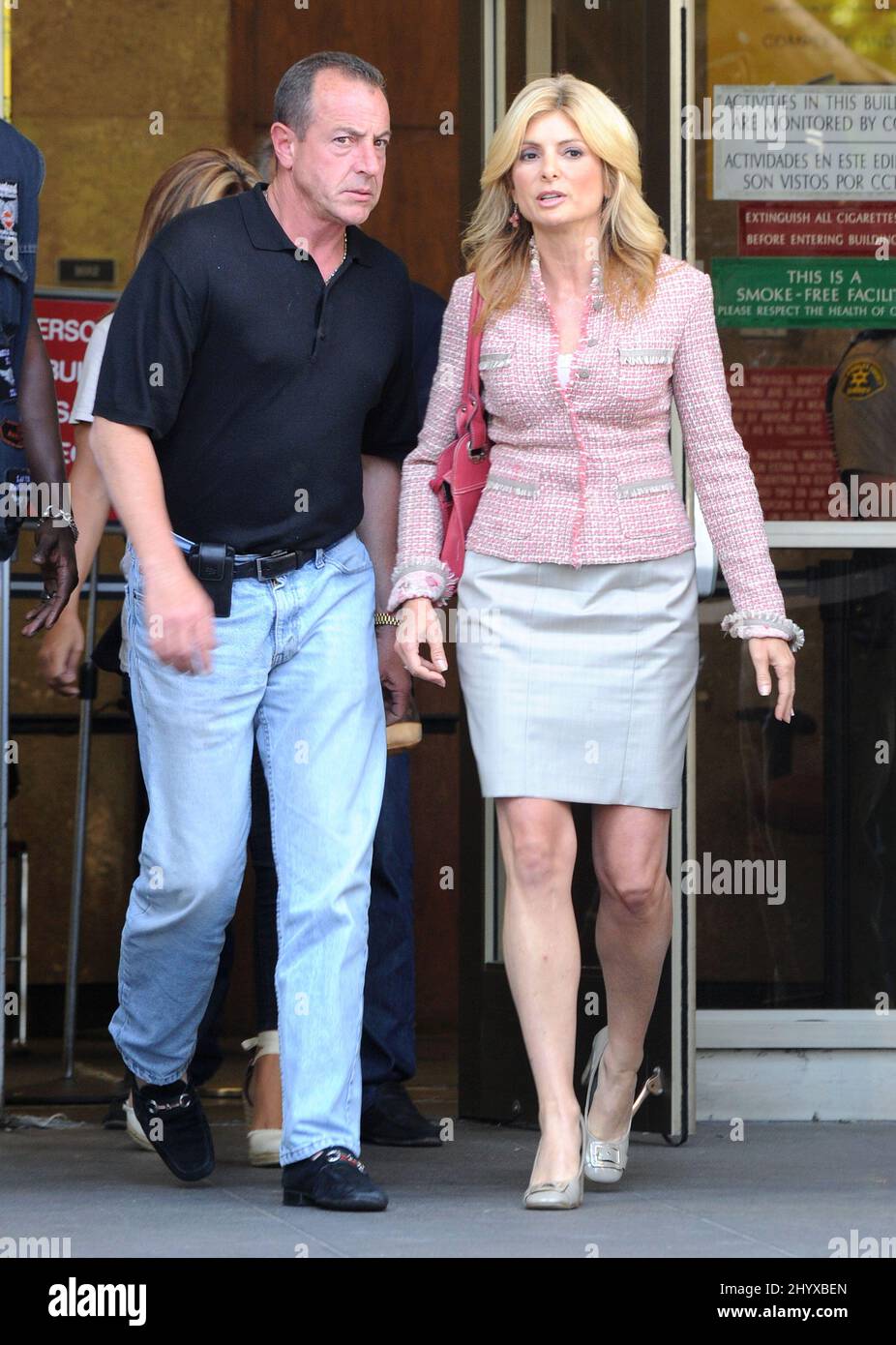 Michael Lohan and Lisa Bloom is seen outside a Beverly Hills courthouse ...