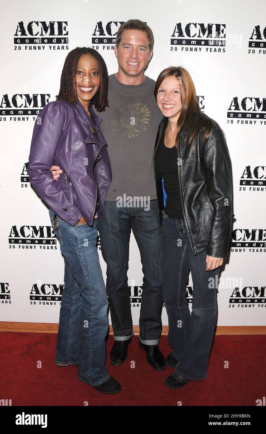 Debra Wilson, Drew Waters and Jen Parker arriving for the ACME Comedy's ...