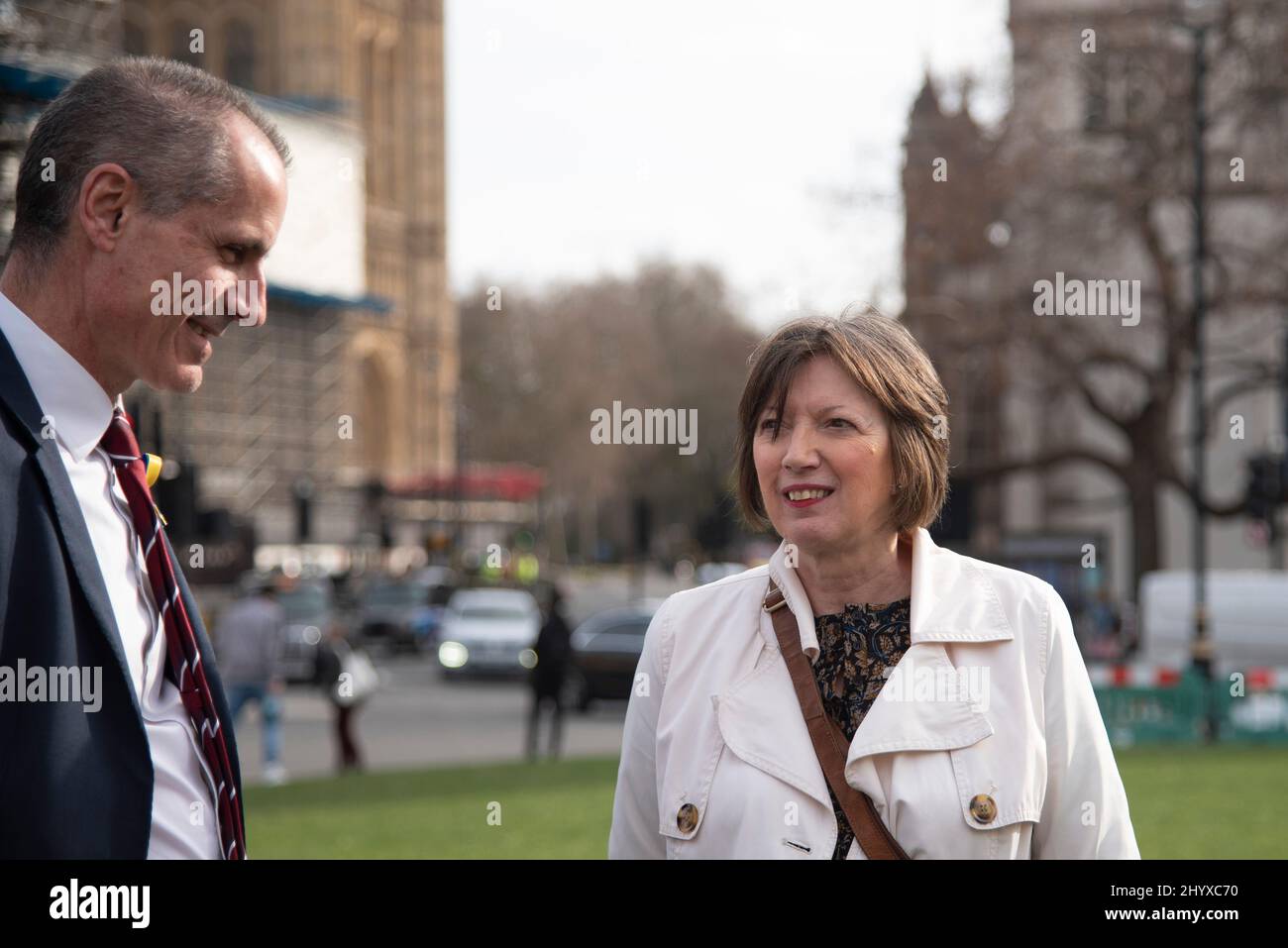 London, UK. 15th Mar, 2022. Frances O'Grady, General Secretary of the ...