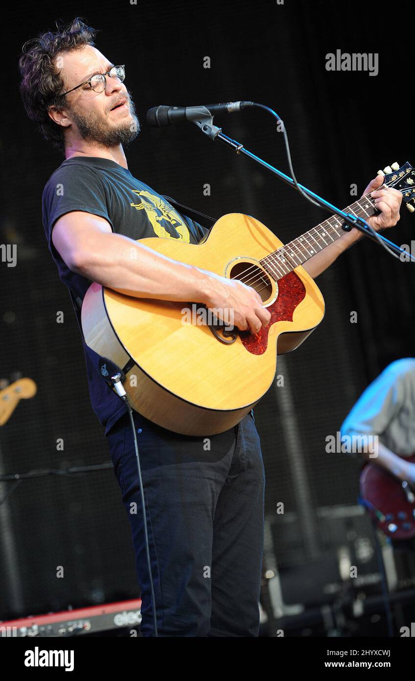Amos Lee in Concert at the Virginia Beach Amphitheater, Virginia Stock ...