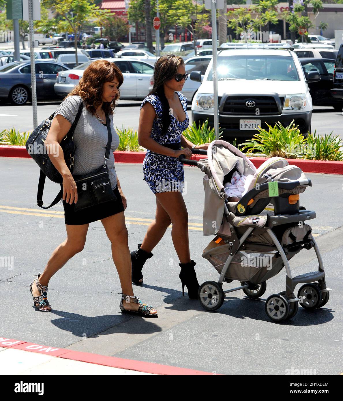 Christina Milian and daughter Violet Nash are seen out and about in ...