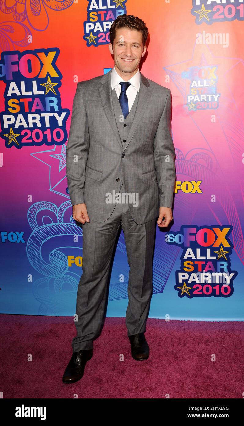 Matthew Morrison at the FOX 2010 Summer Press Tour Party, held at the ...