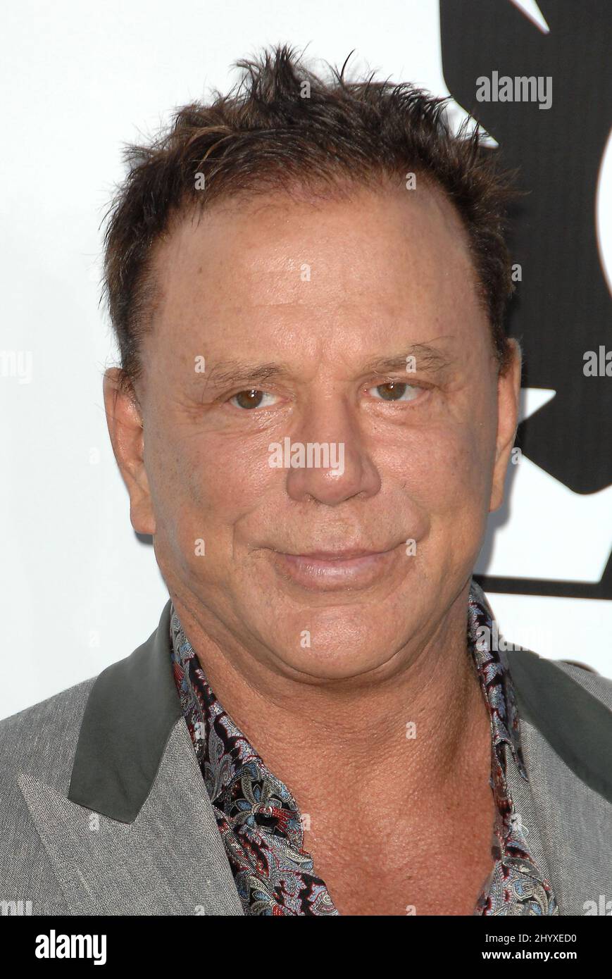 Mickey Rourke at the Expendables premiere held at Grauman's Chinese ...