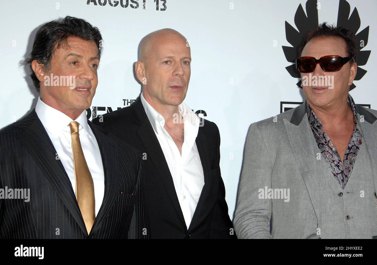 Sylvester stallone and bruce willis hi-res stock photography and images ...