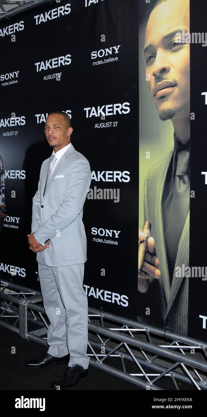 T.I. at the world premiere of 'Takers' held at the ArcLight Cinemas ...