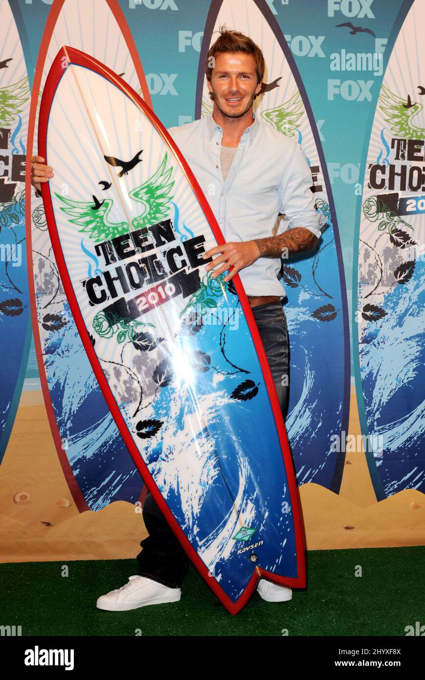 David Beckham during the 2010 Teen Choice Awards held at the Gibson ...
