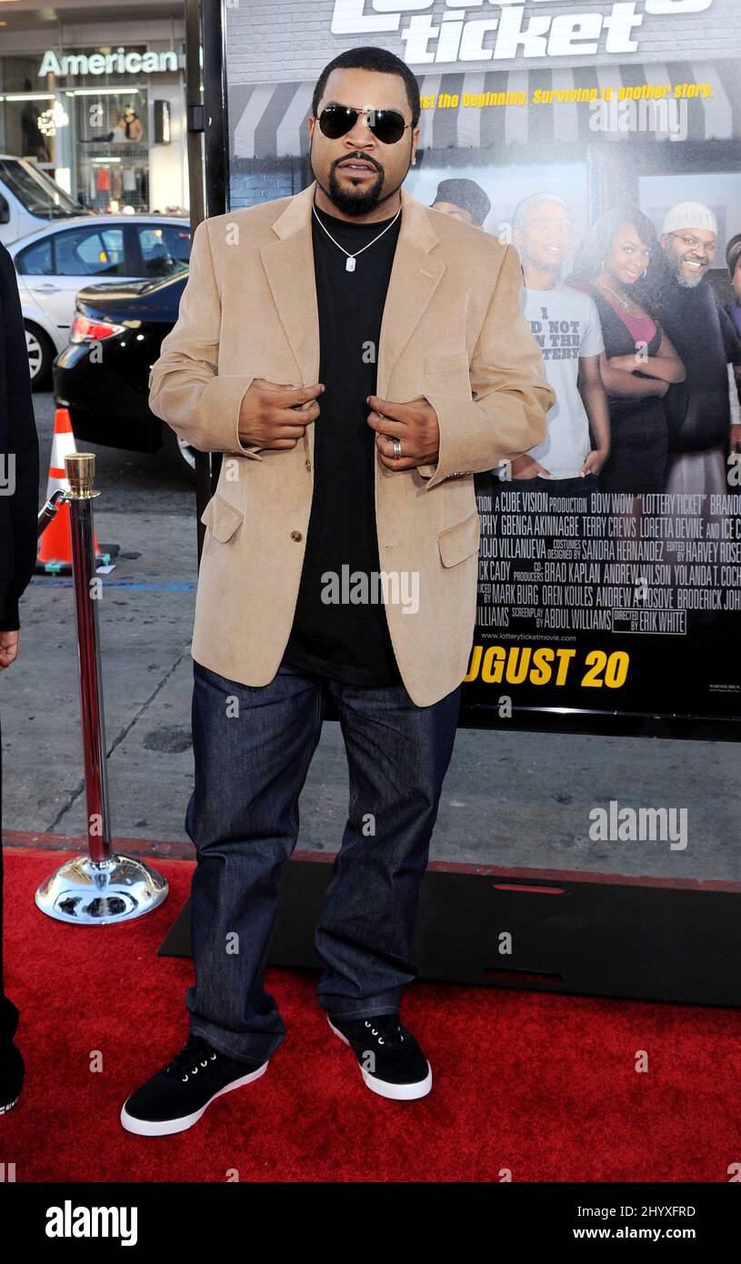 Ice Cube at the world premiere of 'Lottery Ticket' held at Grauman's ...