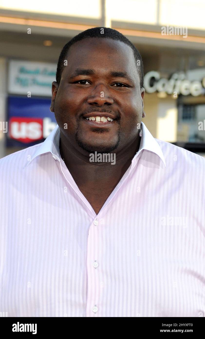 Quinton Aaron at the world premiere of 'Lottery Ticket' held at Grauman ...