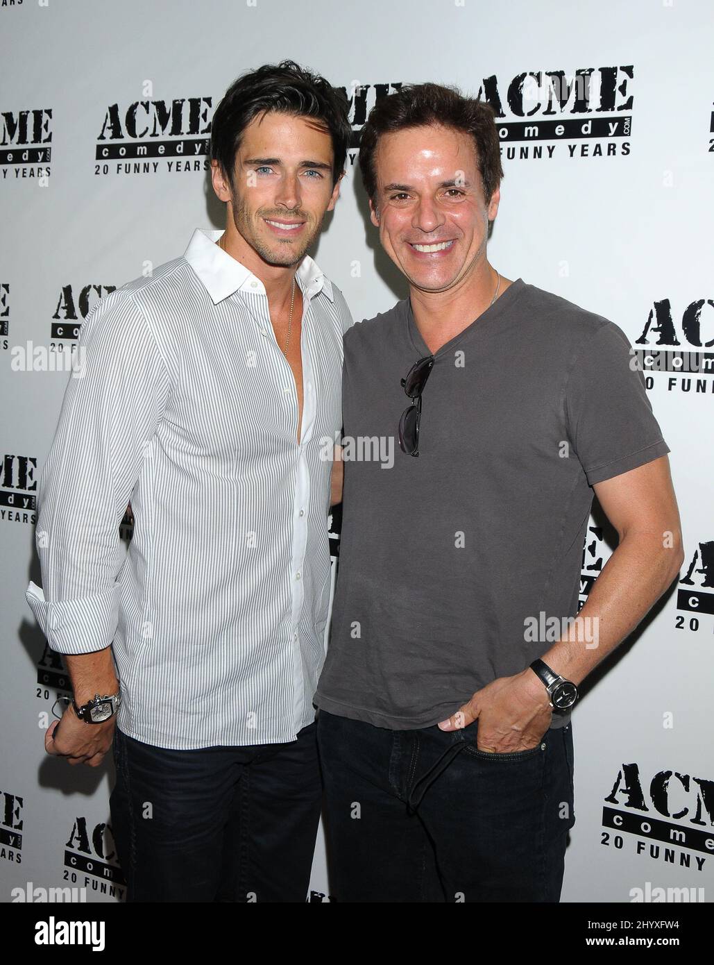 Brandon Beemer and Christian LeBlanc arriving at the ACME Saturday ...