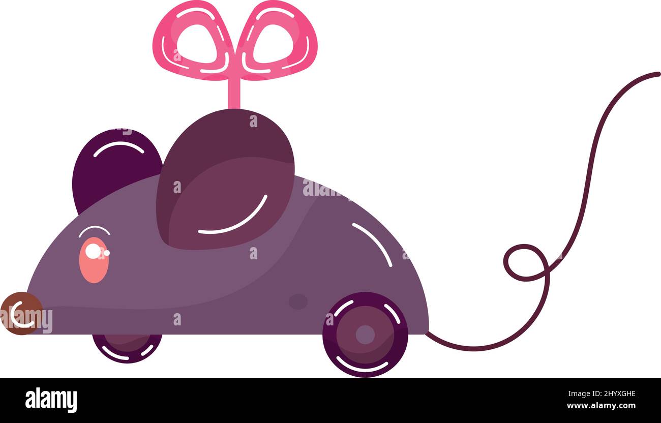 Isolated cute electronic mouse toy Vector Stock Vector Image & Art - Alamy