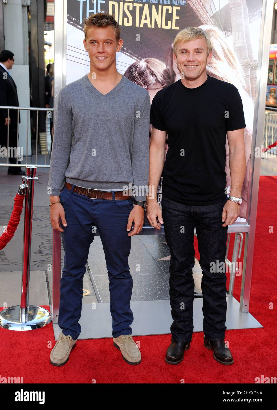 Rick Schroder and son Luke during the "Going The Distance" Los Angeles ...