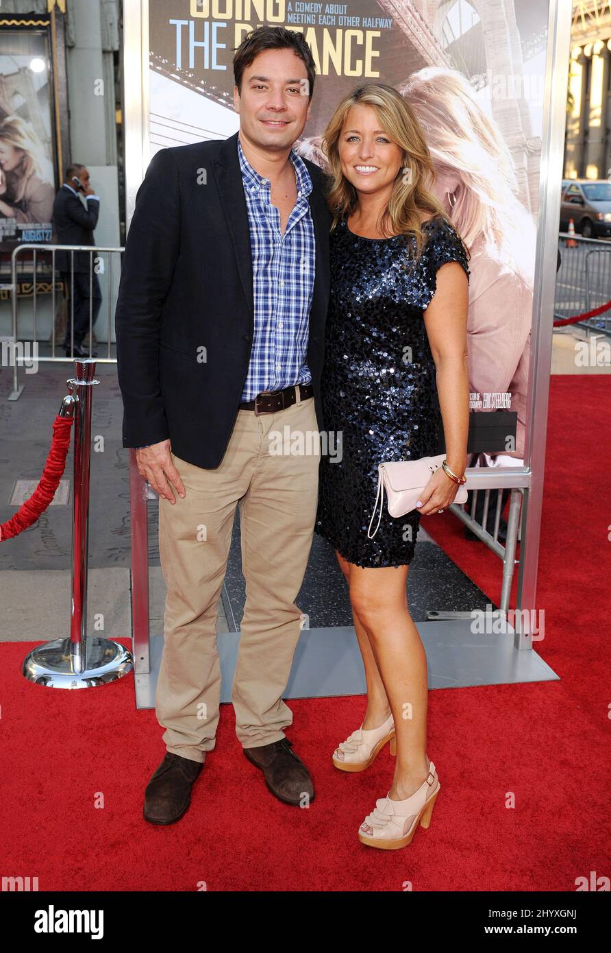 Jimmy Fallon and wife during the "Going The Distance" Los Angeles ...