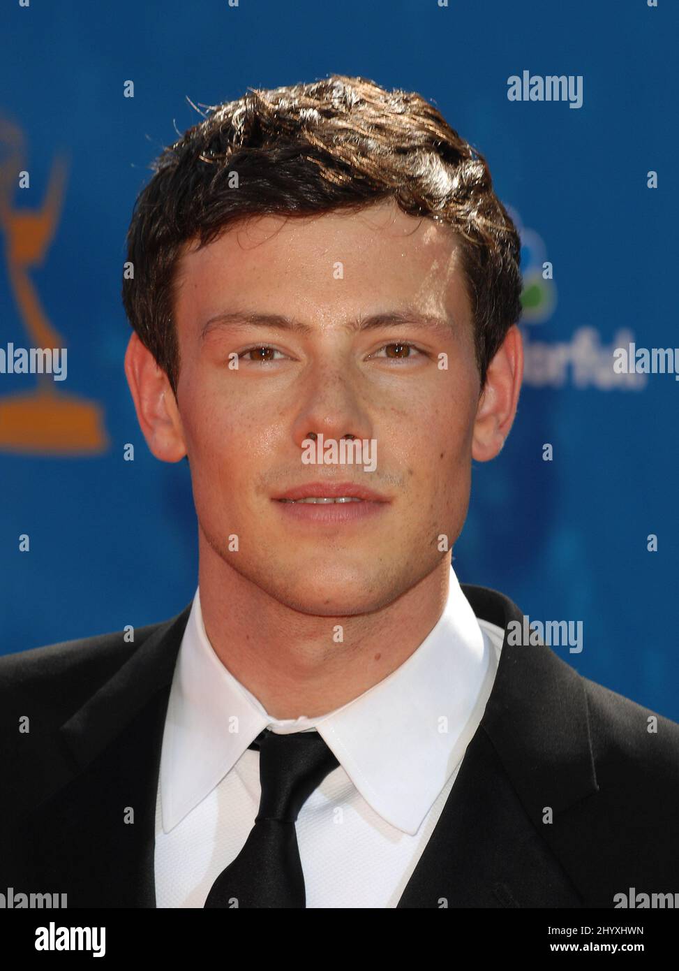 Cory Monteith arriving at the 62nd Annual Primetime Emmy Awards held at ...