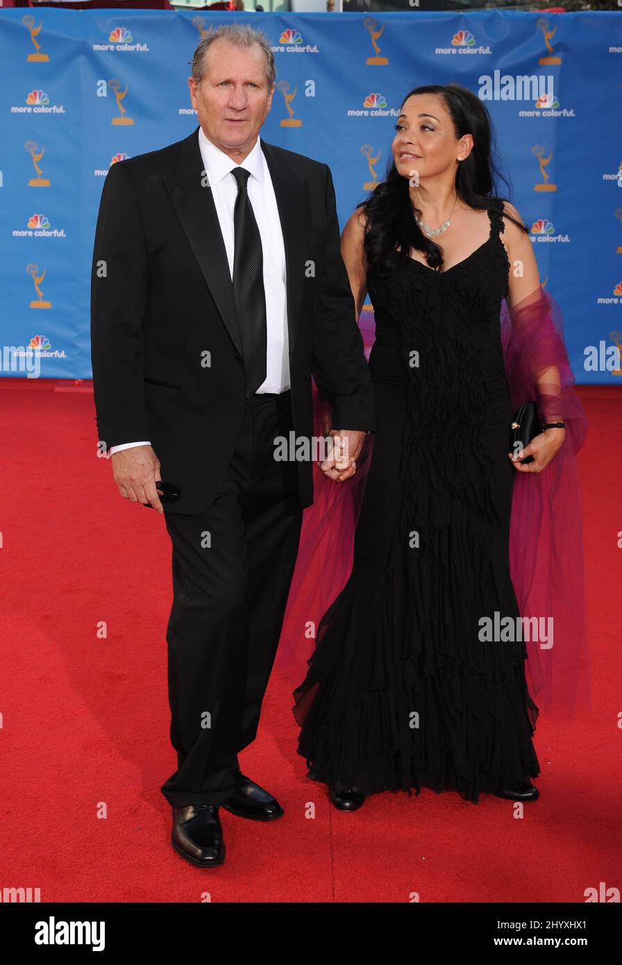 Ed O'Neill and Catherine Rusoff arriving at the 62nd Annual Primetime ...