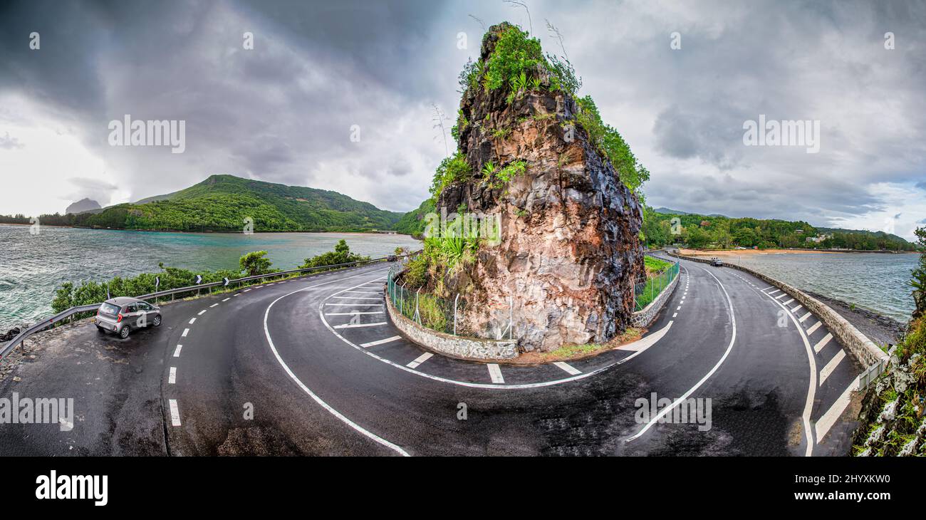 Panoramic aerial view of Maconde viewpoint in Mauritius Stock Photo - Alamy