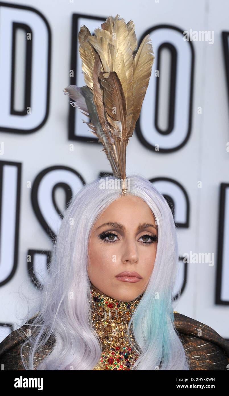 Lady Gaga at the 2010 MTV Video Music Awards held at the Nokia Theatre ...