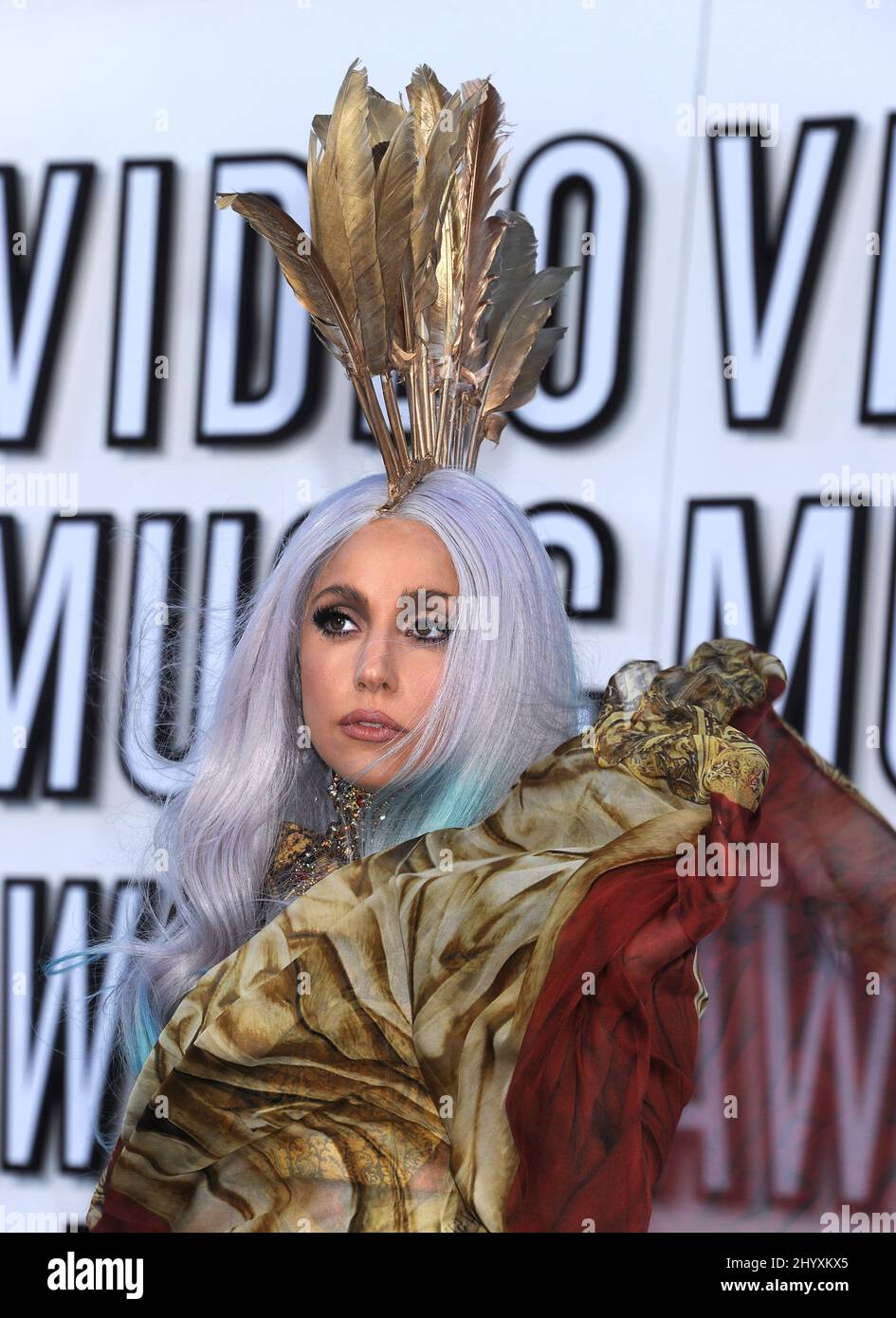 Lady Gaga at the 2010 MTV Video Music Awards held at the Nokia Theatre ...