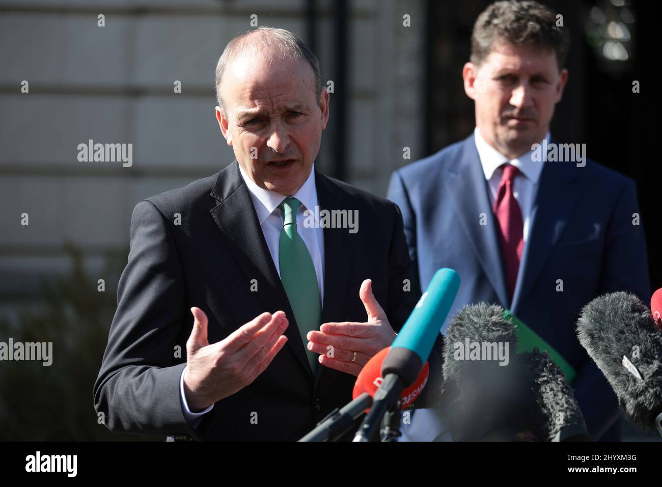 Washington, USA. 15th Mar, 2022. Irish Prime Minister Michael Martin ...