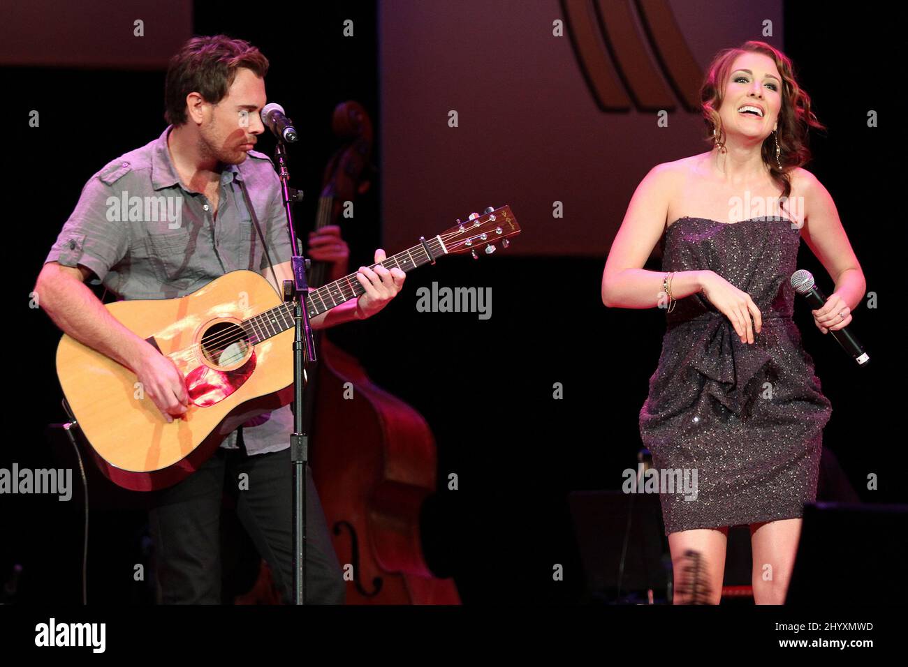 Sarah Buxton and Jedd Hughes during the Academy of Country Music Awards ...