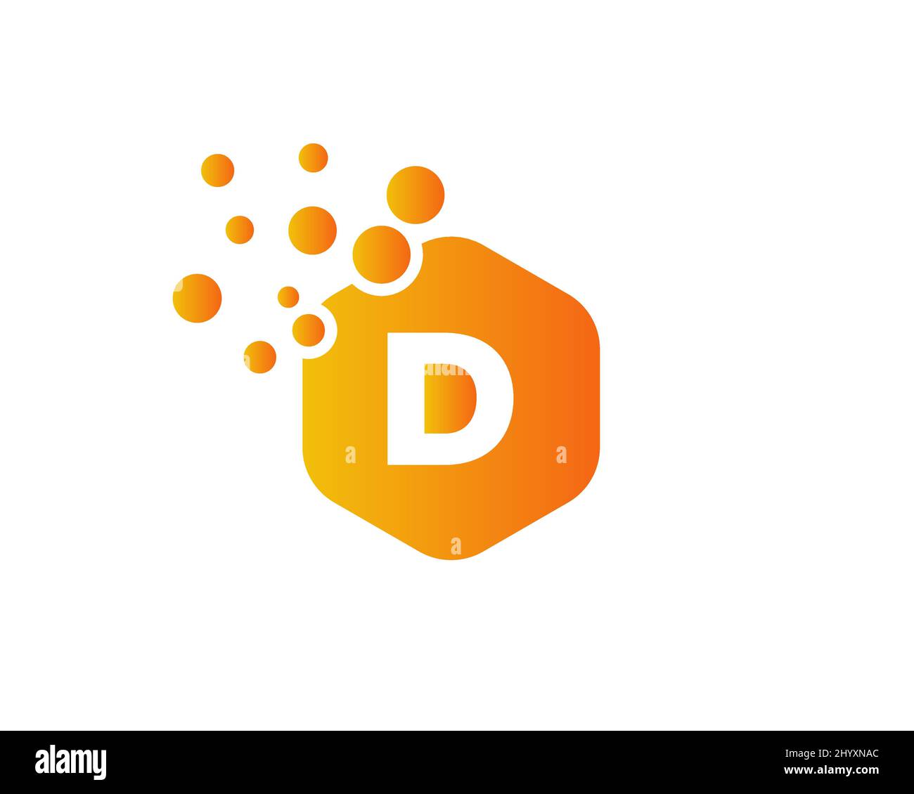 Hexagon D Letter Logo. Abstract D Letter Logo. Letter D Logo Design ...