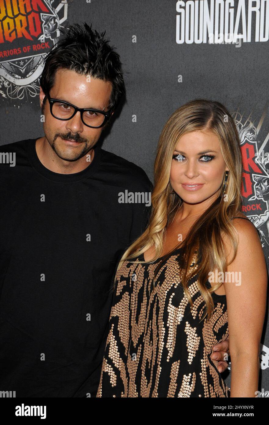 Carmen Electra and Rob Patterson attends the "Guitar Hero - Warriors Of ...