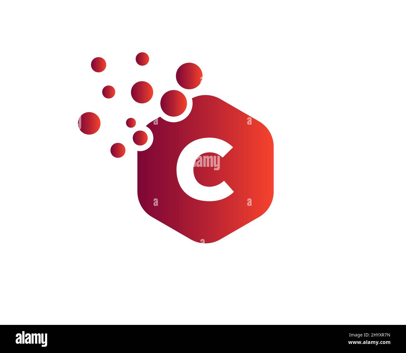 Hexagon C Letter Logo. Abstract C Letter Logo. Letter C Logo Design ...