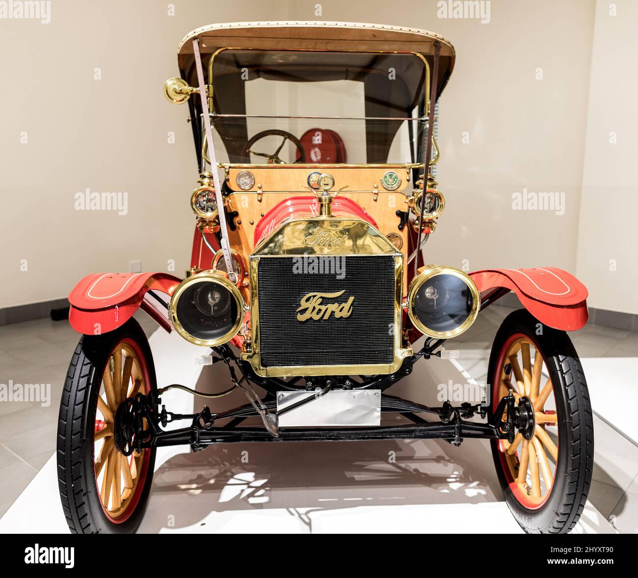 A Ford Model T Speedster 1910 At The Franschhoek Motor Museum Stock ...