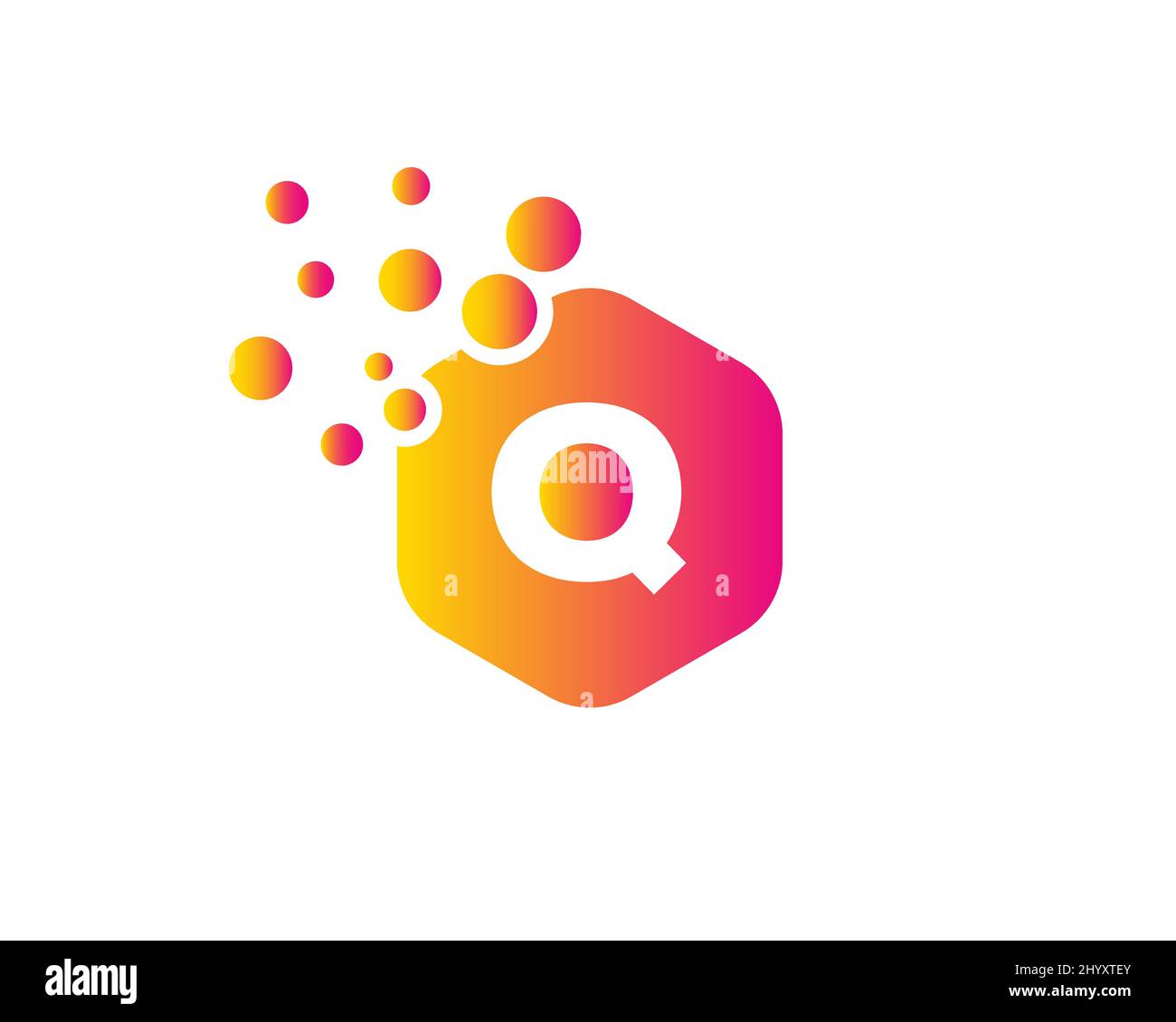 Hexagon Q Letter Logo. Abstract Q Letter Logo. Letter Q Logo Design ...