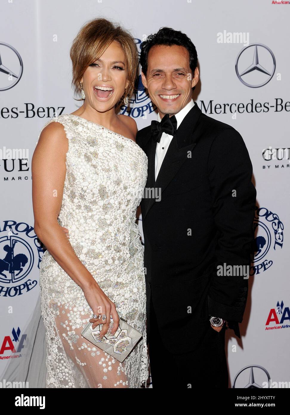 Jennifer Lopez and Marc Anthony at the 32nd Annual Carousel of Hope ...