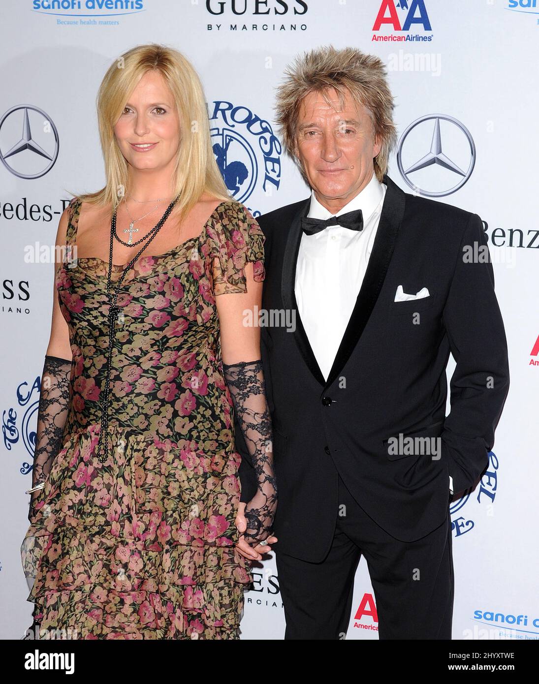 Rod Stewart and Penny Lancaster at the 32nd Annual Carousel of Hope ...