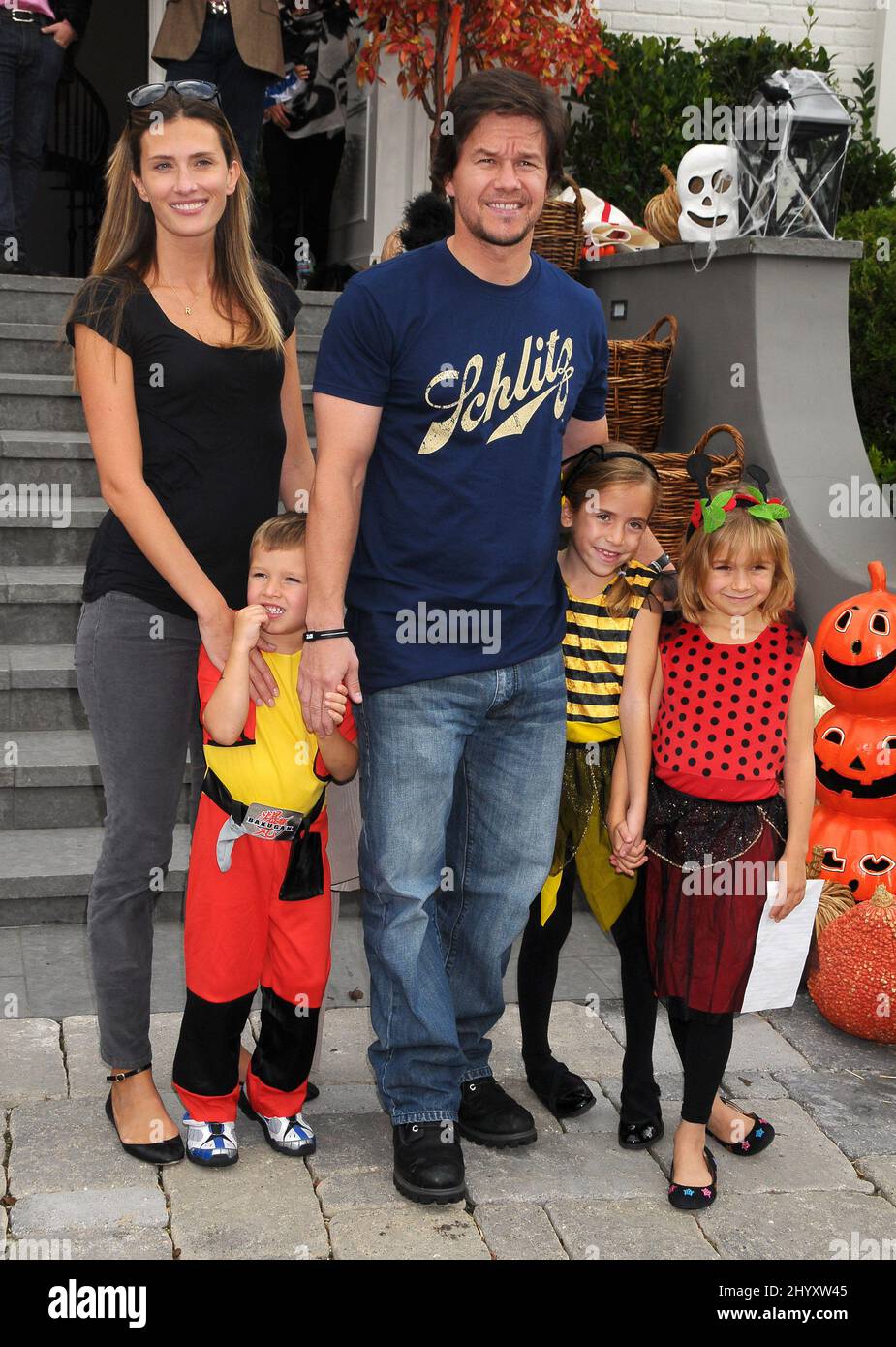Mark Wahlberg and Rhea Durham at the Halloween Carnival presented by ...