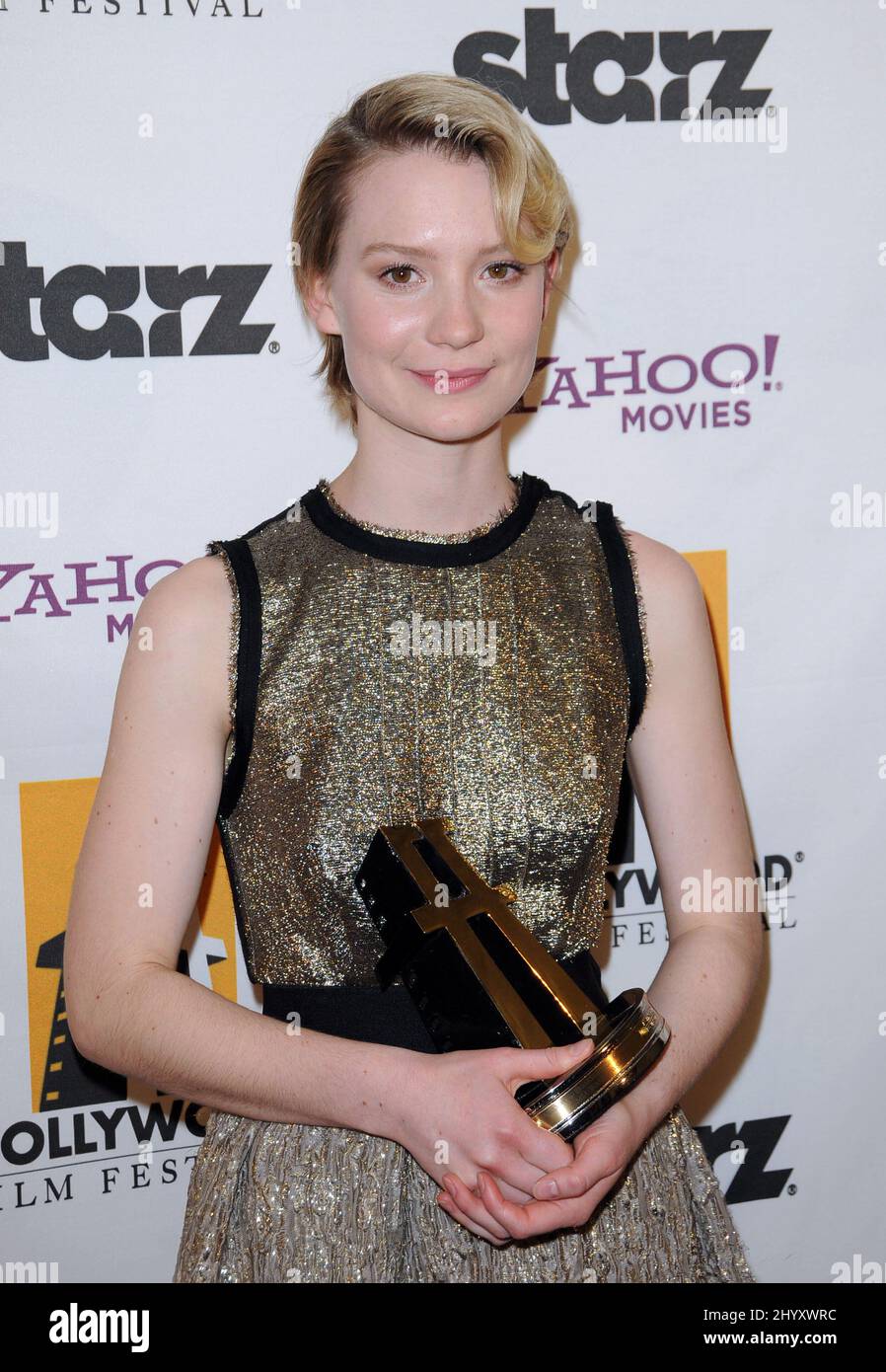 Mia Wasikowska at the 14th Annual Hollywood Awards Gala held at the ...