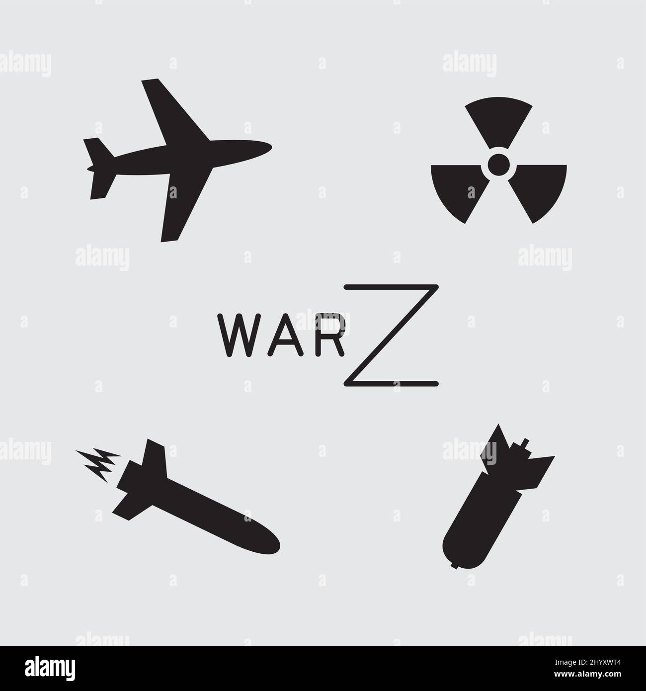 war Z logo and icon symbol sign set Stock Vector Image & Art - Alamy