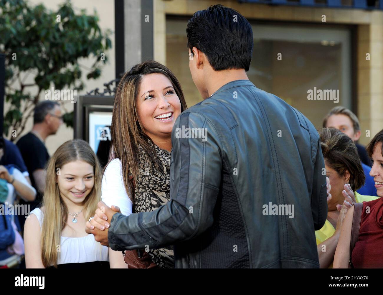 Bristol Palin and Mark Ballas on set with "Extra" held at the Grove ...