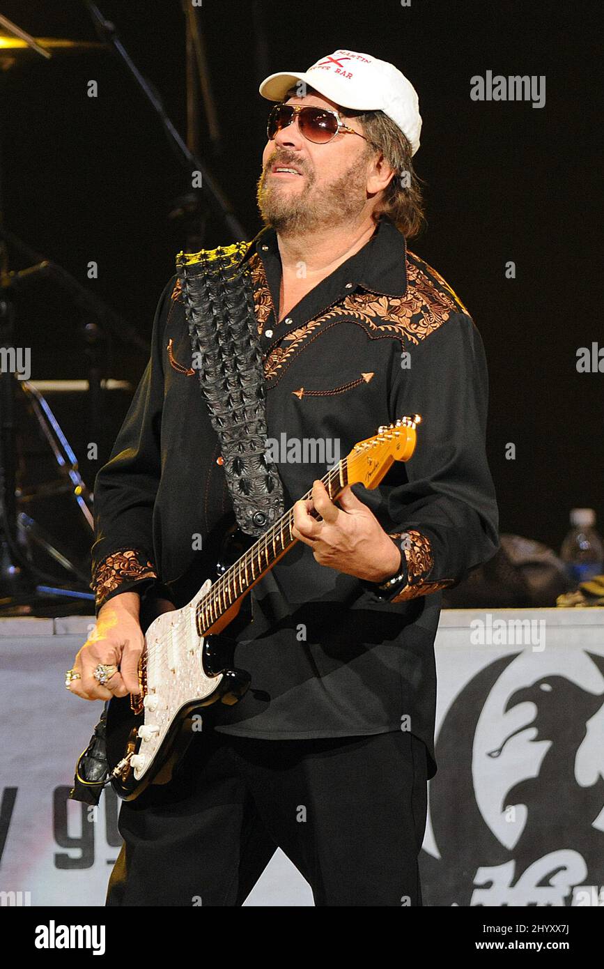 Hank Williams, Jr. in concert during the Rowdy Friends 2010 Tour, at ...