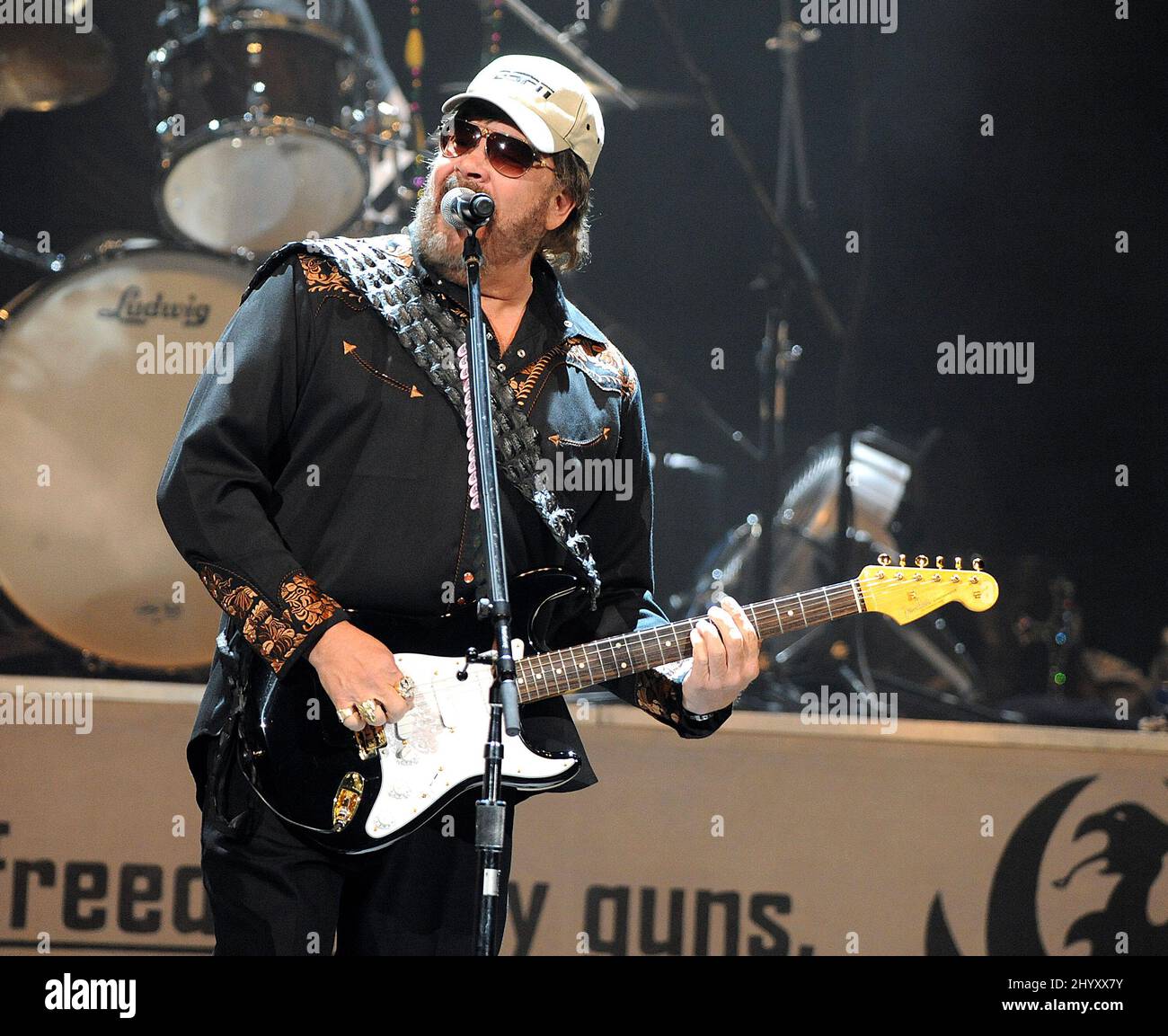 Hank Williams, Jr. in concert during the Rowdy Friends 2010 Tour, at ...