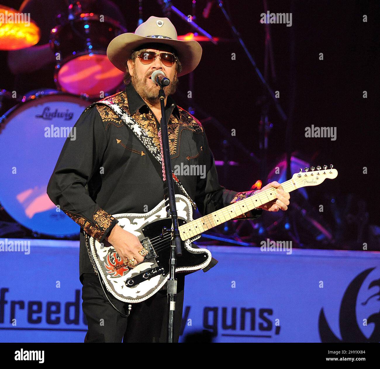 Hank Williams, Jr. in concert during the Rowdy Friends 2010 Tour, at ...
