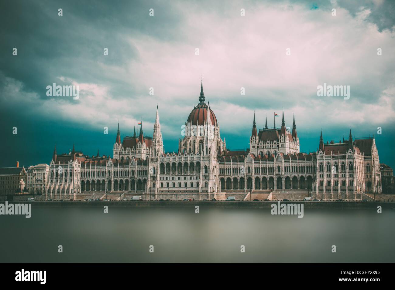 Historical Hungarian Parliament Building in Budapest, Hungary Stock ...