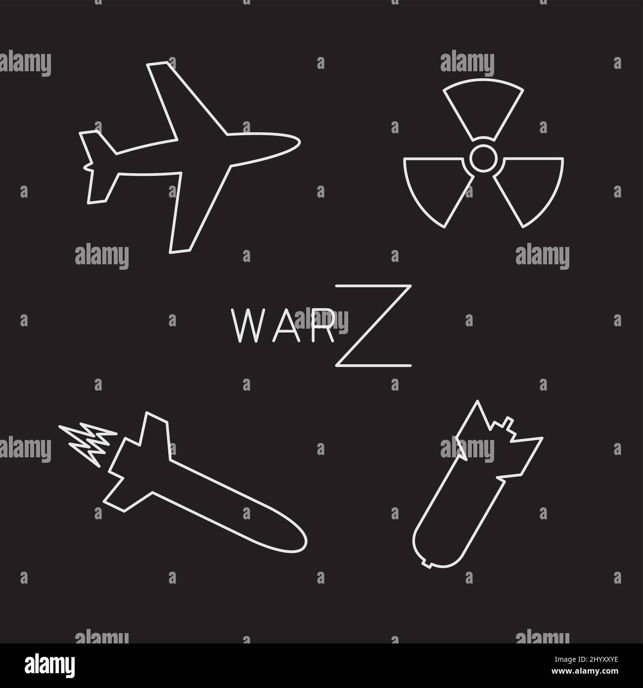 warZ logo and icon sign symbol set Stock Vector Image & Art - Alamy