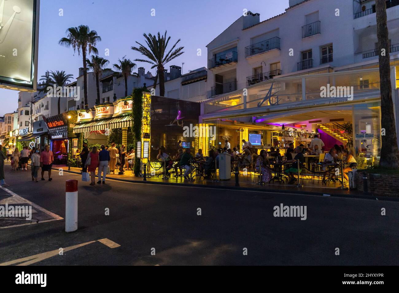 Puerto Banus Harbour in Marbella City. One of the most expensive and ...
