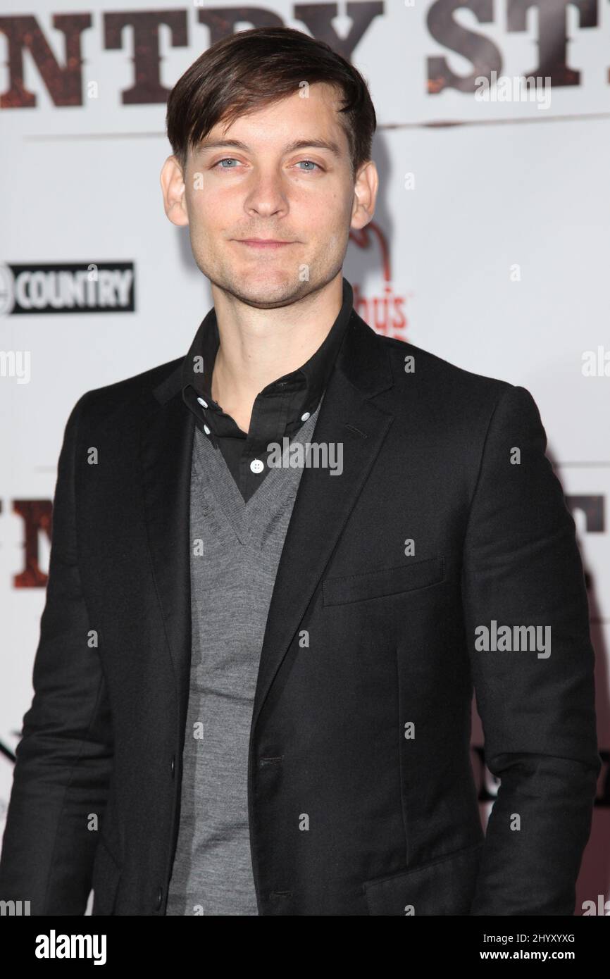Tobey Maguire at the "Country Strong" Nashville premiere held at the ...