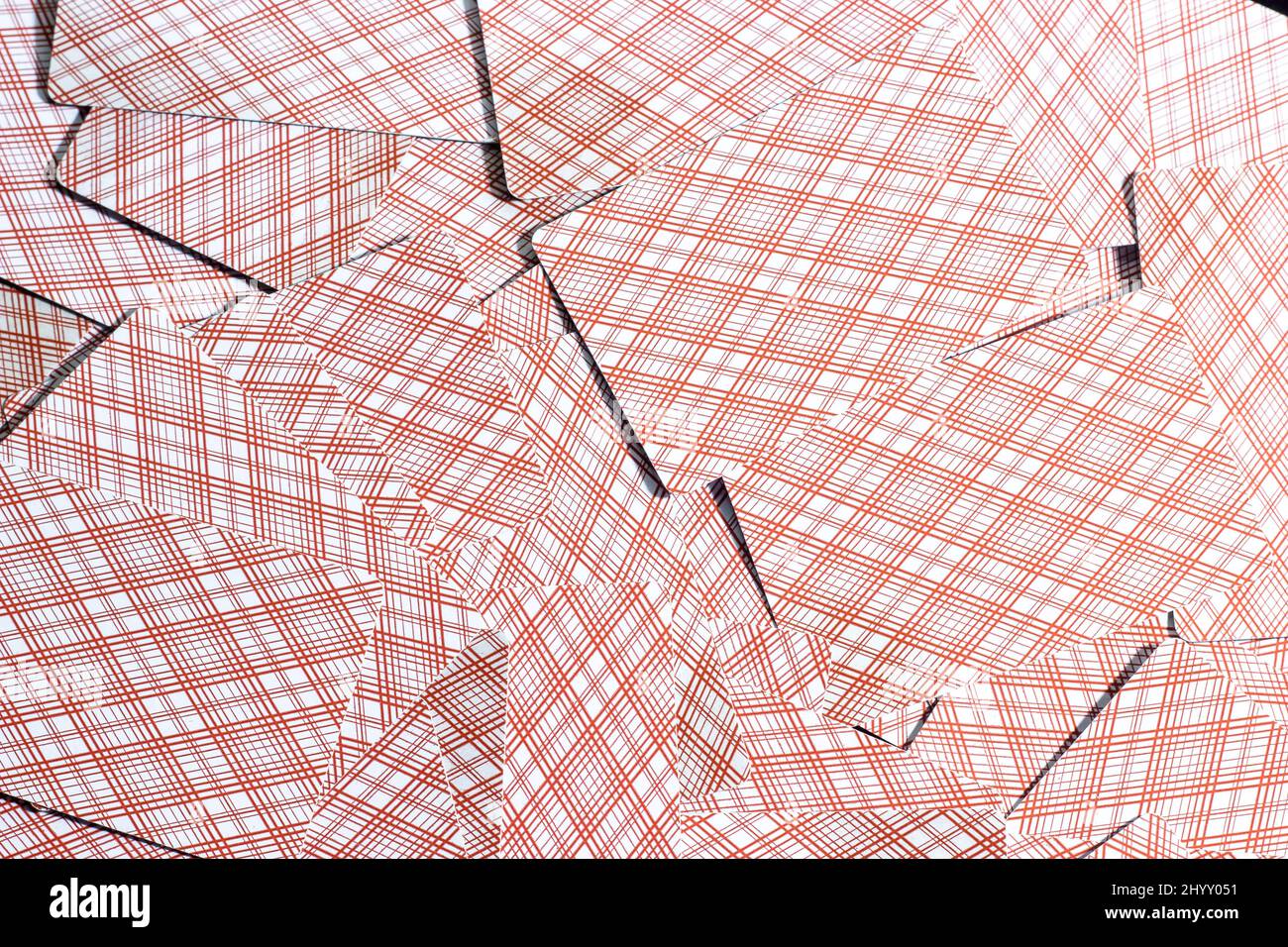 View of a deck of playing cards scattered face-down randomly on a ...