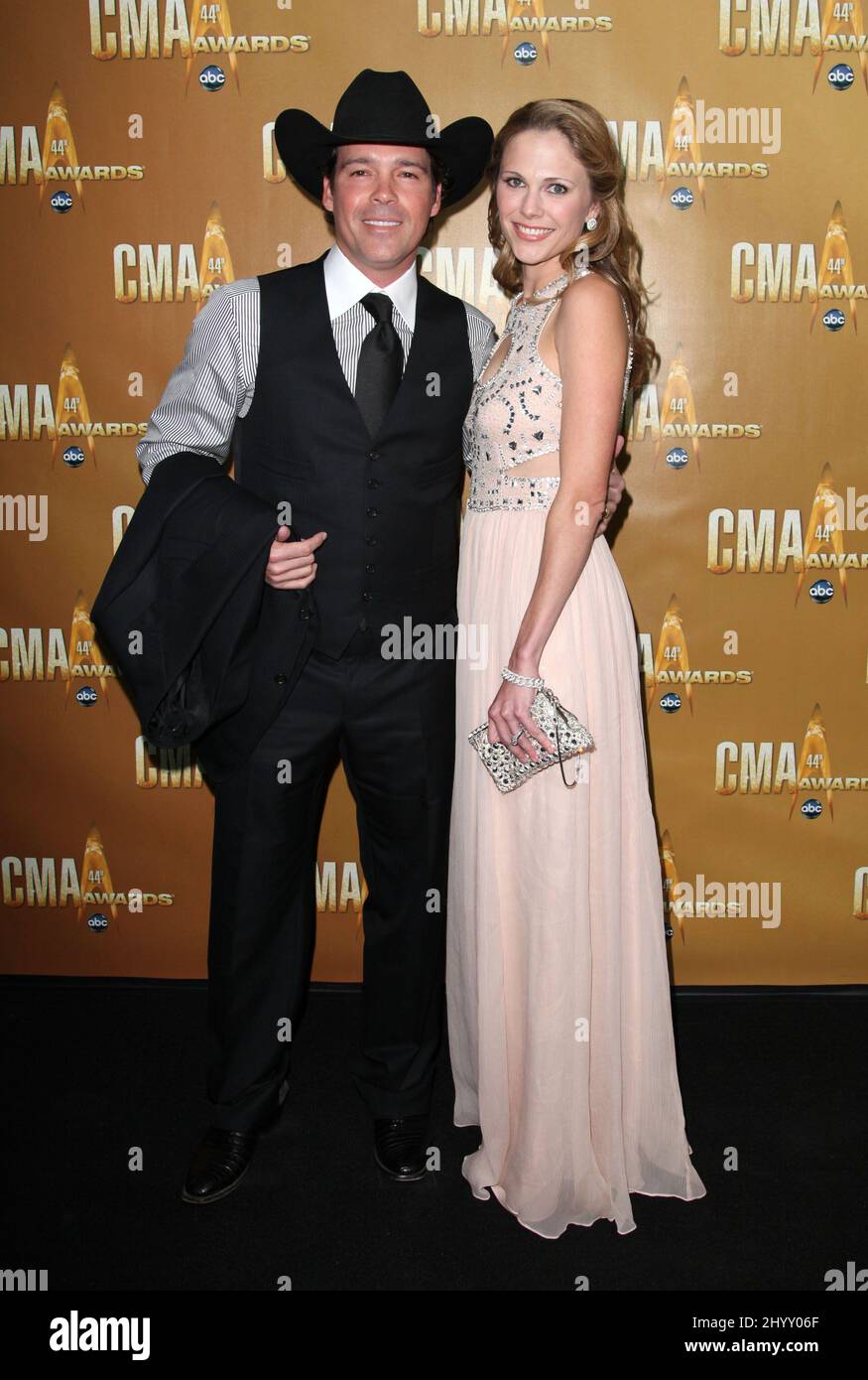Clay Walker and wife Jessica Craig at the 44th Annual CMA Awards held ...
