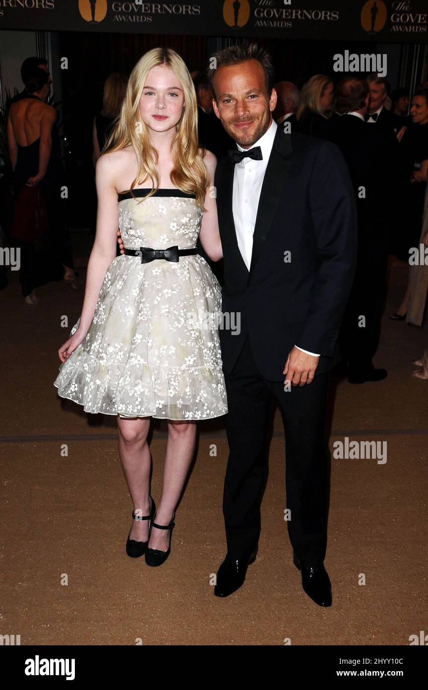 Elle Fanning and Stephen Dorff attending the Academy of Motion Pictures ...