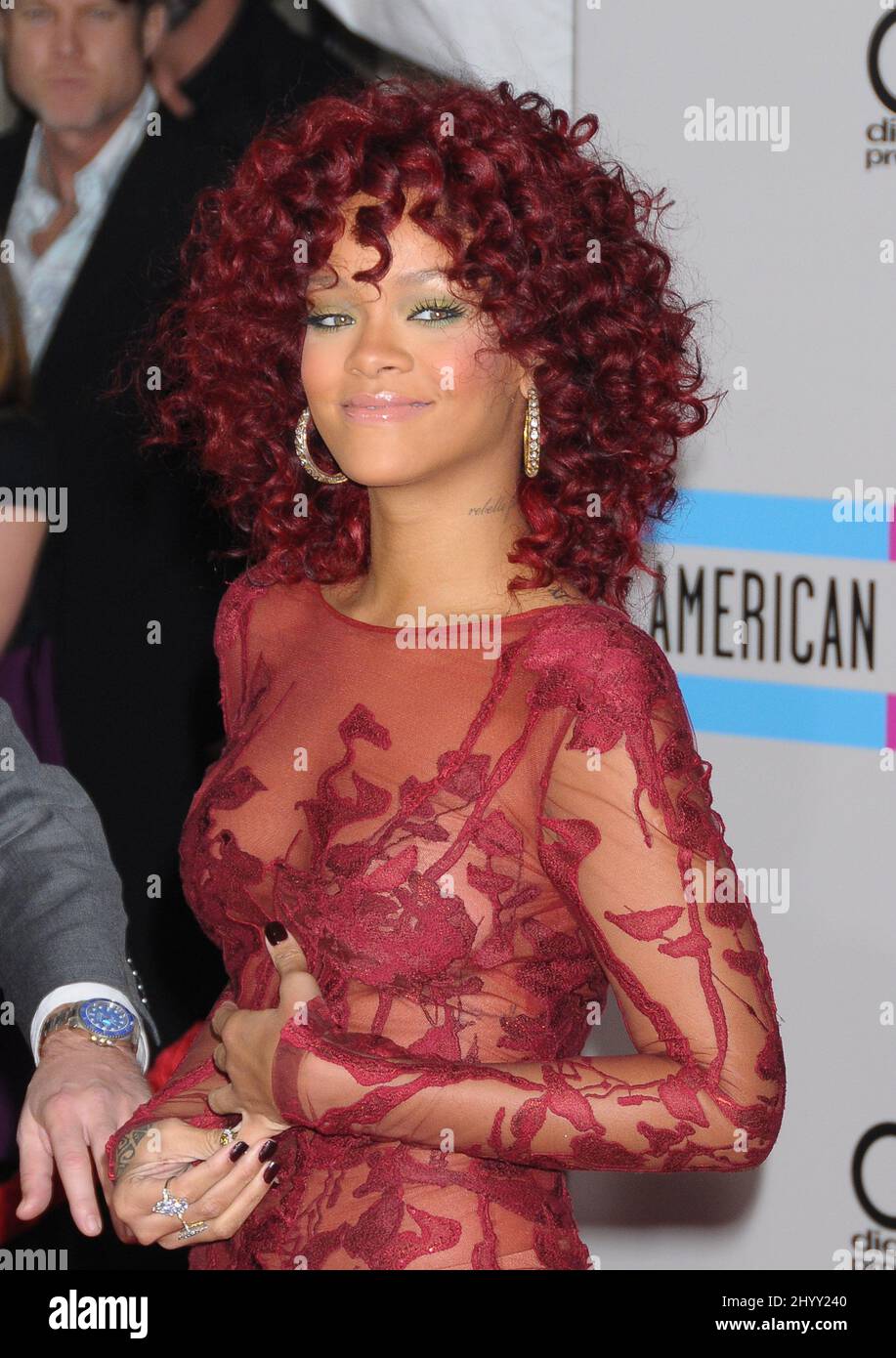 Rihanna during the 2010 American Music Awards held at Nokia Theatre Los ...