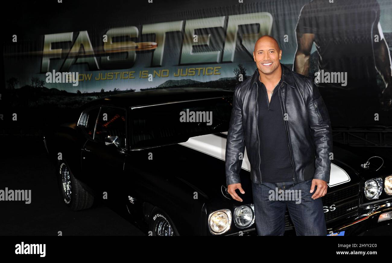 Dwayne Johnson at the 'Faster' Premiere, held at Grauman's Chinese ...