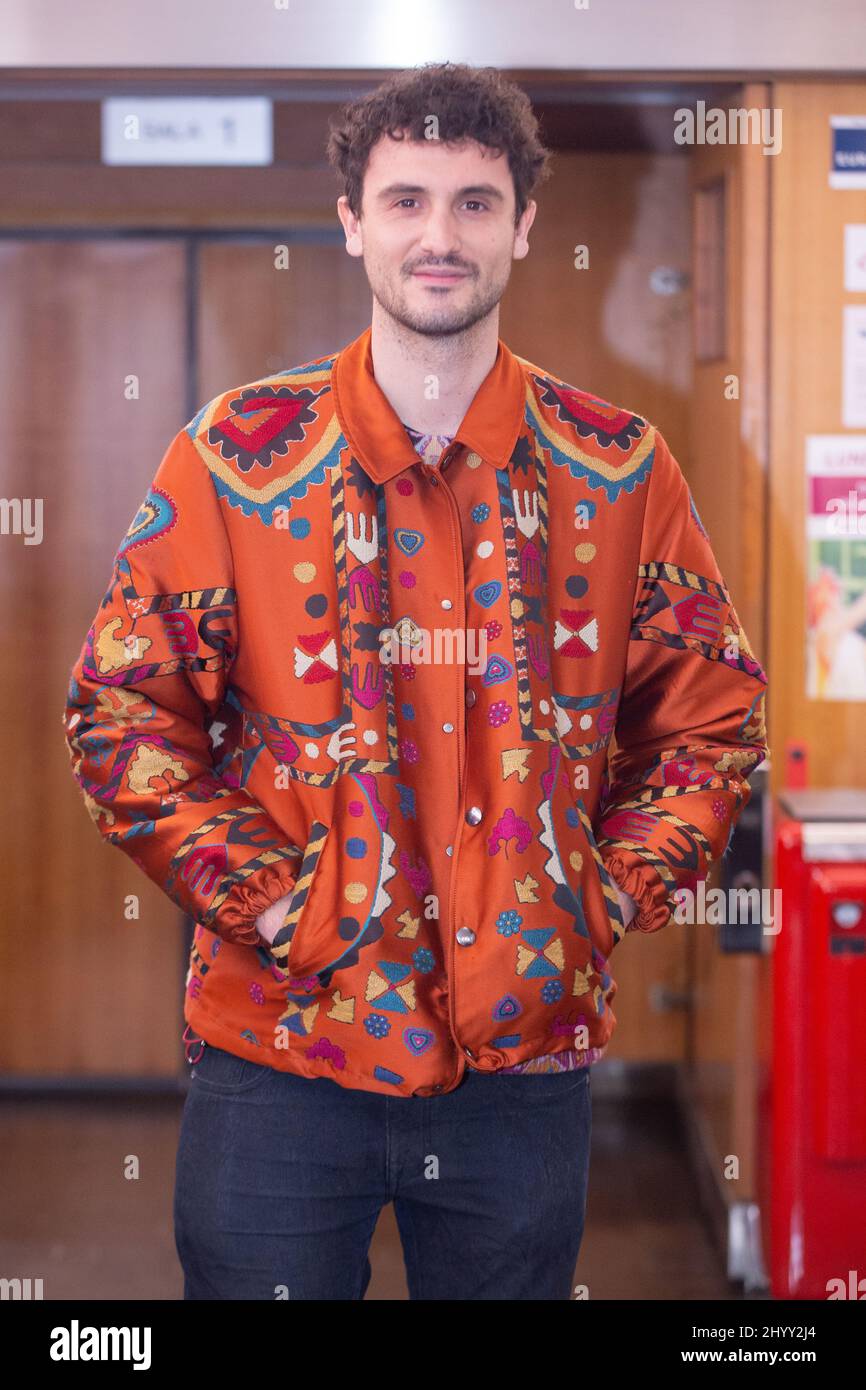 Italian rapper Carl Brave attends the premiere of the film "La Svolta ...